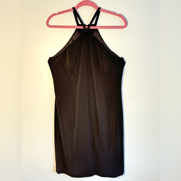 Carmen Marc Valvo | Dresses | Carmen Marc Valvo Lbd With Beaded Halter ...